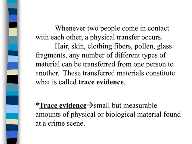 Crime Scenc Investigation Evidence Collection | PPTX