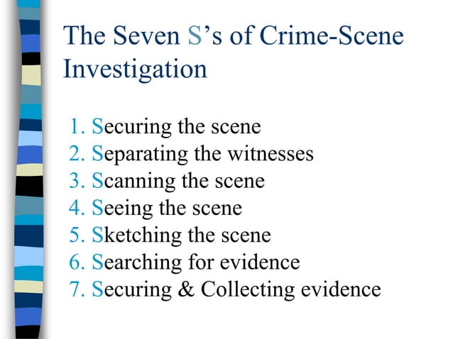 Crime Scenc Investigation Evidence Collection | PPTX