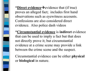 Crime Scenc Investigation Evidence Collection | PPTX