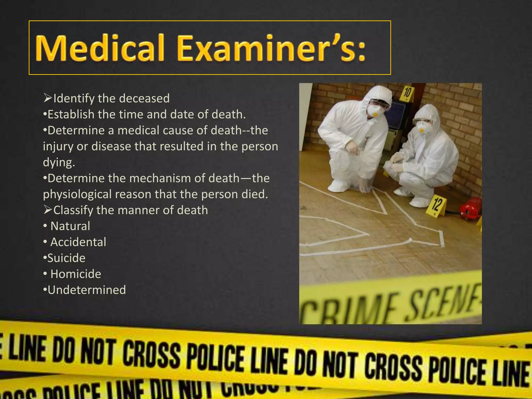 Crime scene | PPTX
