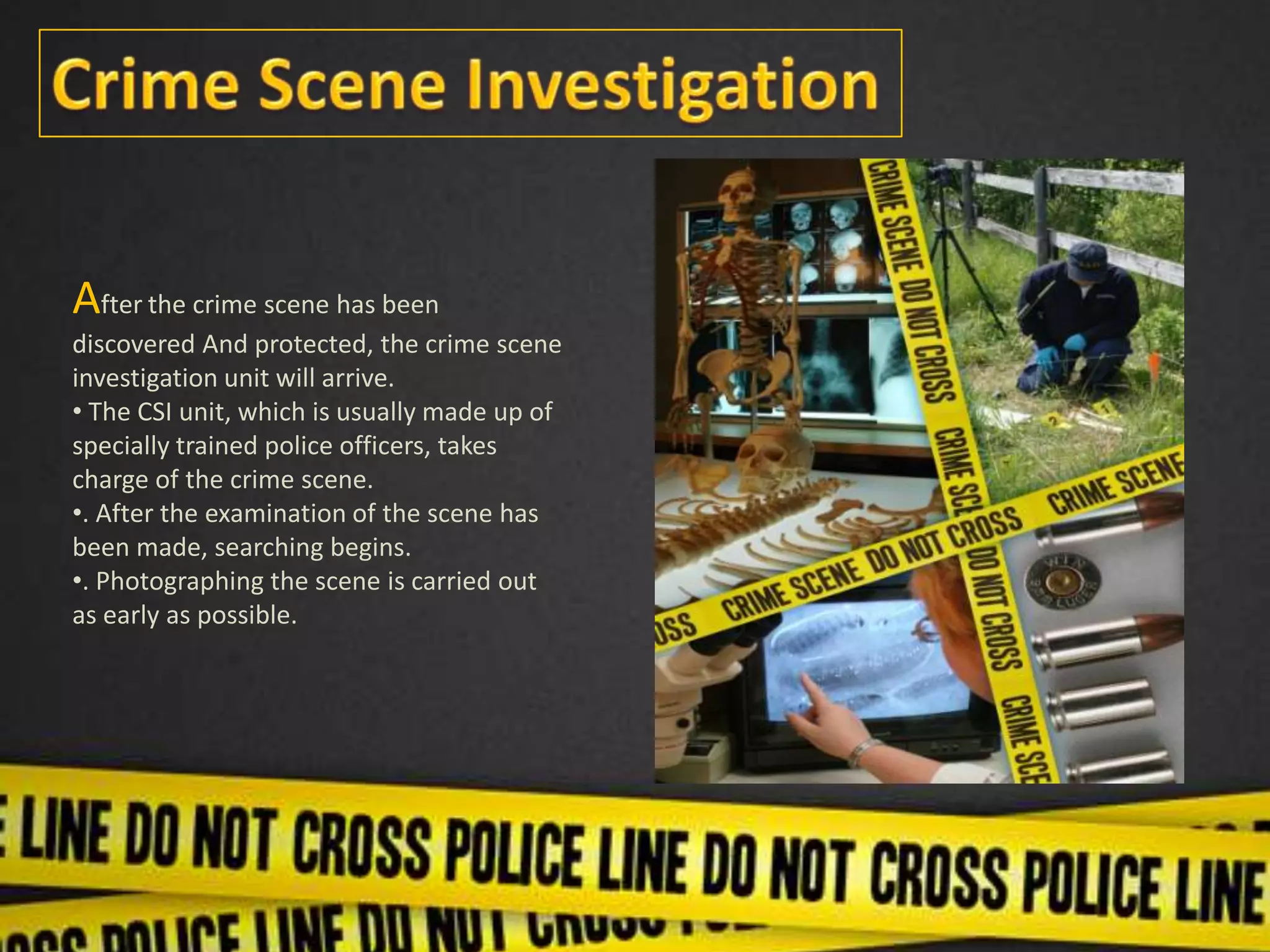 Crime scene | PPTX