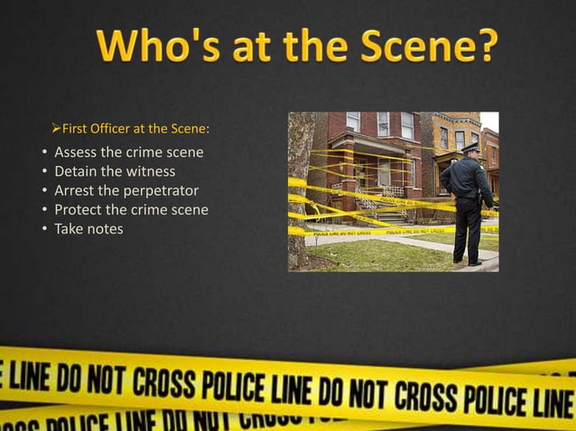 Crime scene | PPTX