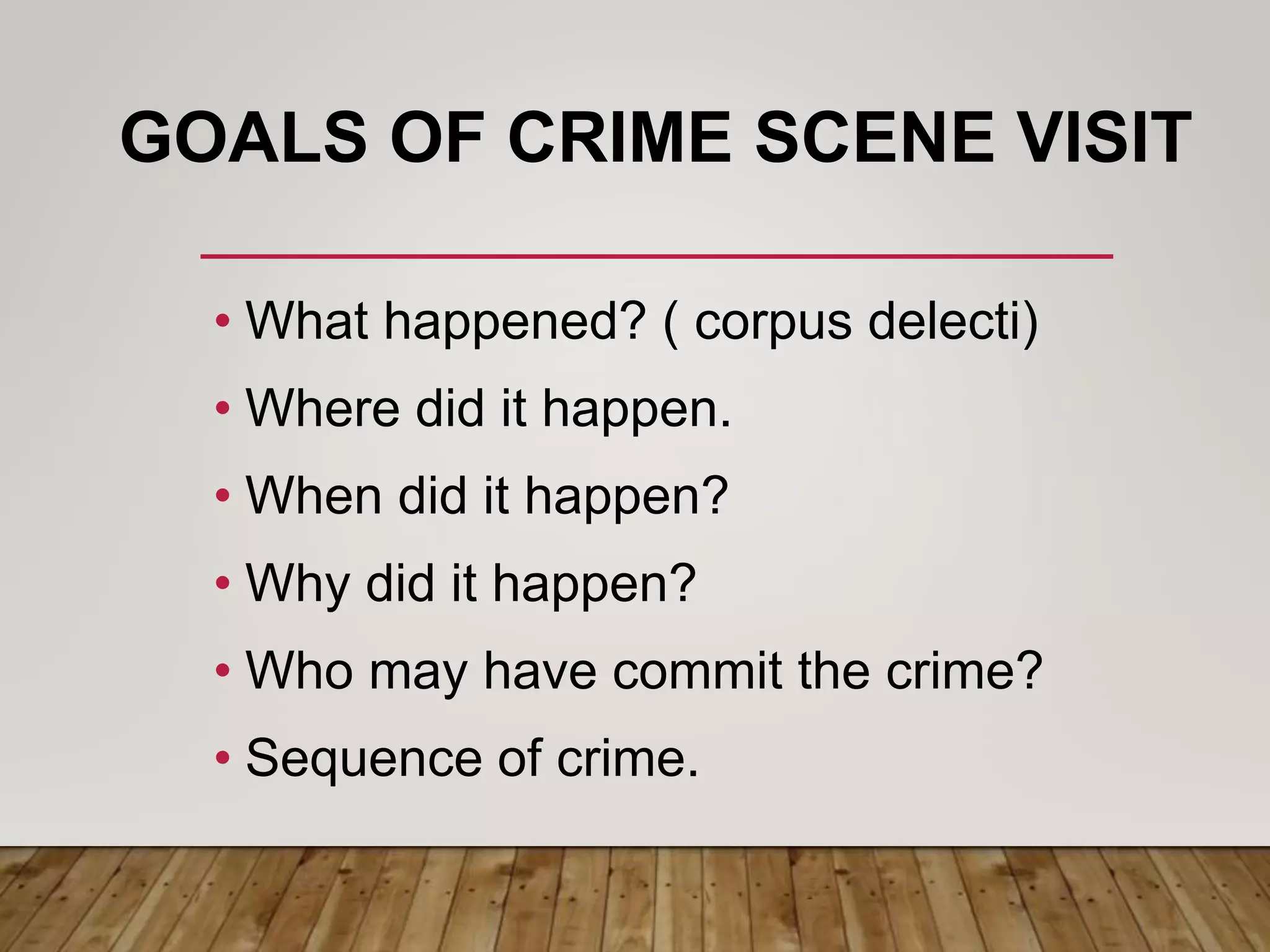 crime scene.PPTX