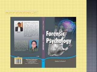 Crime scene and investigation in forensic psychology(final) | PPT