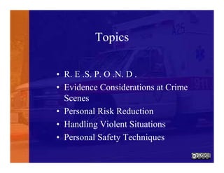 Crime scene awareness | PDF