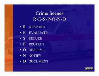 Crime scene awareness | PDF