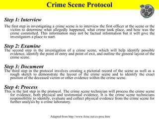 Crimescenebasics | PPT