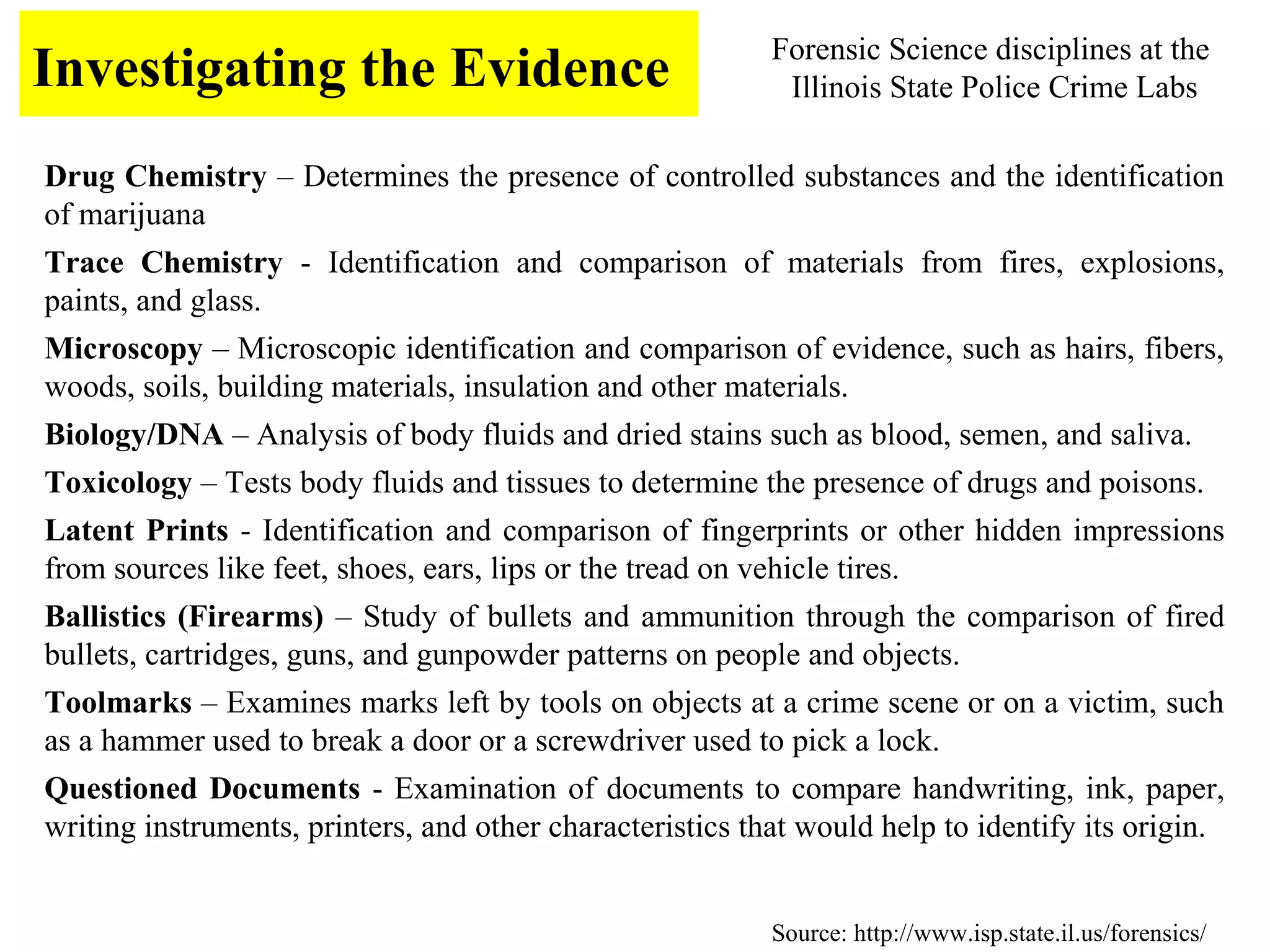 Crime Scene Basics PowerPoint | PPT