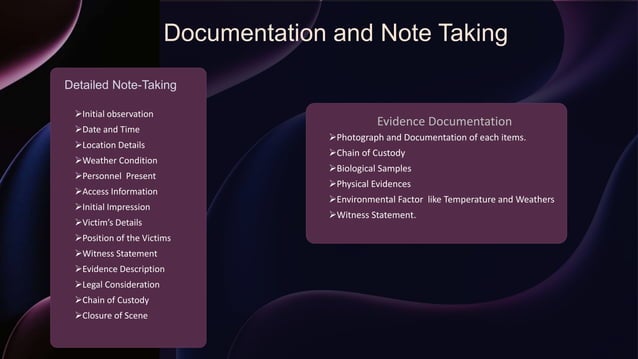Crime scene Documentation PPT.pptx