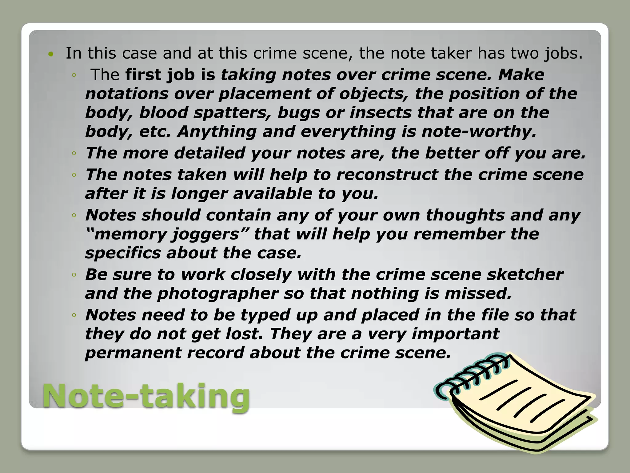 Crime Scene Investigation | PPTX