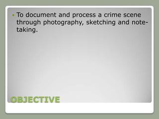 Crime Scene Investigation | PPTX