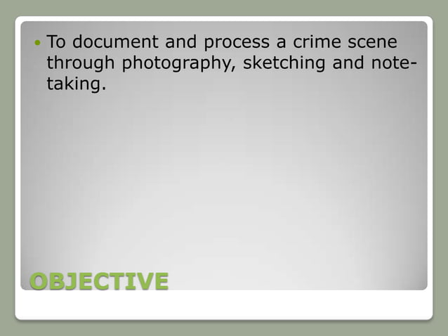 Crime Scene Investigation | PPTX