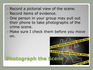 Crime Scene Investigation | PPTX