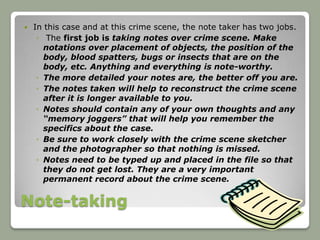 Crime Scene Investigation | PPTX