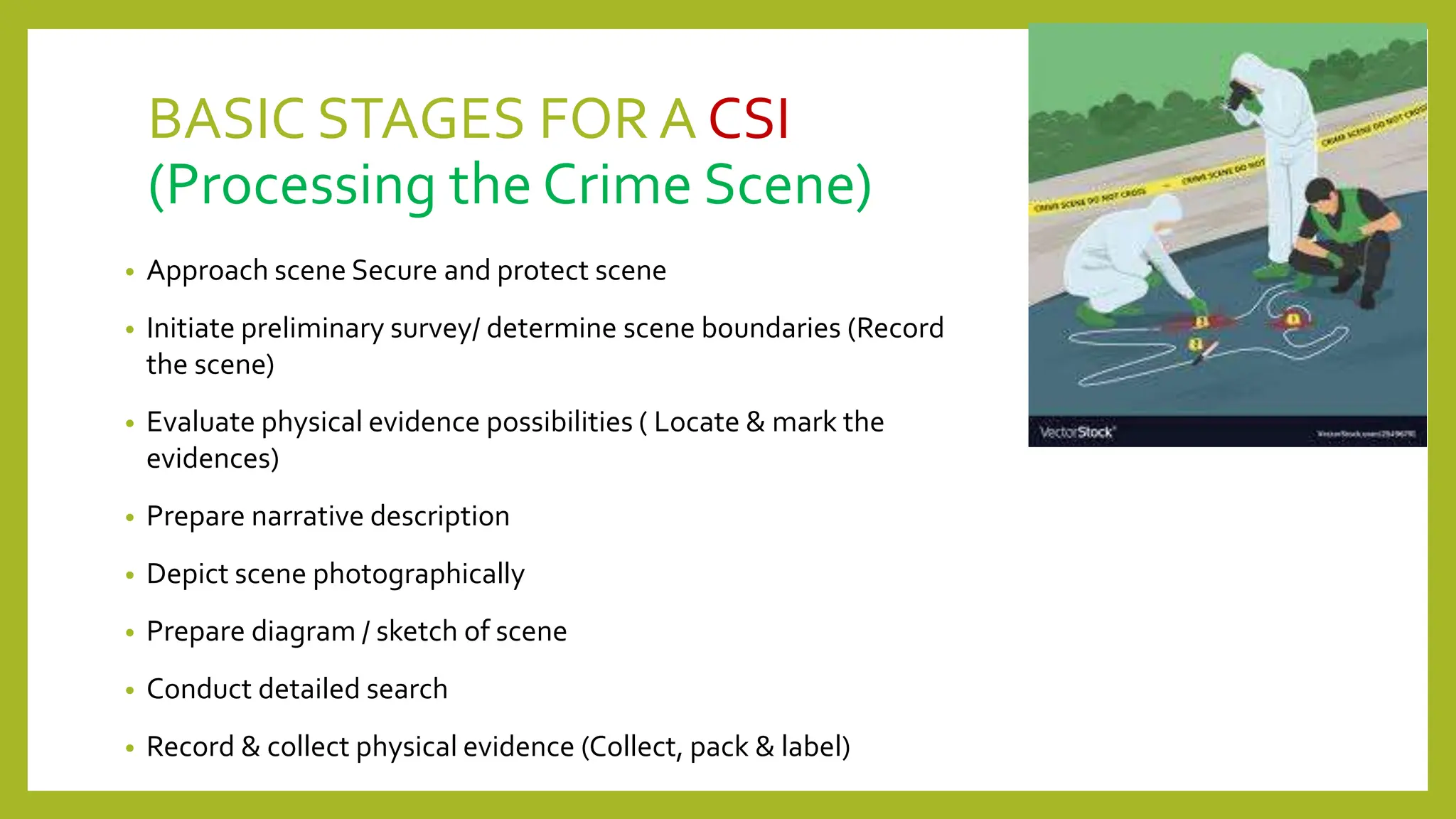 CRIME SCENE INVESTIGATION.pptx | Crime & Harmful Acts to Individuals ...