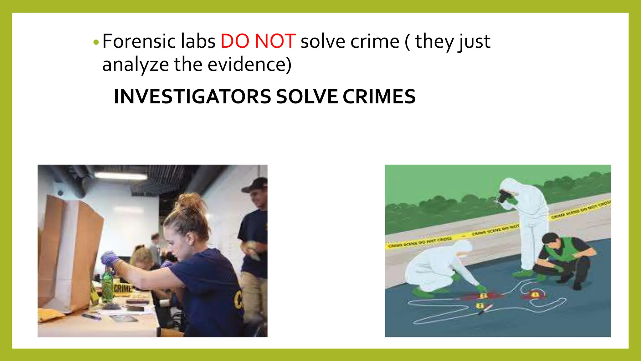 CRIME SCENE INVESTIGATION.pptx | Crime & Harmful Acts to Individuals ...