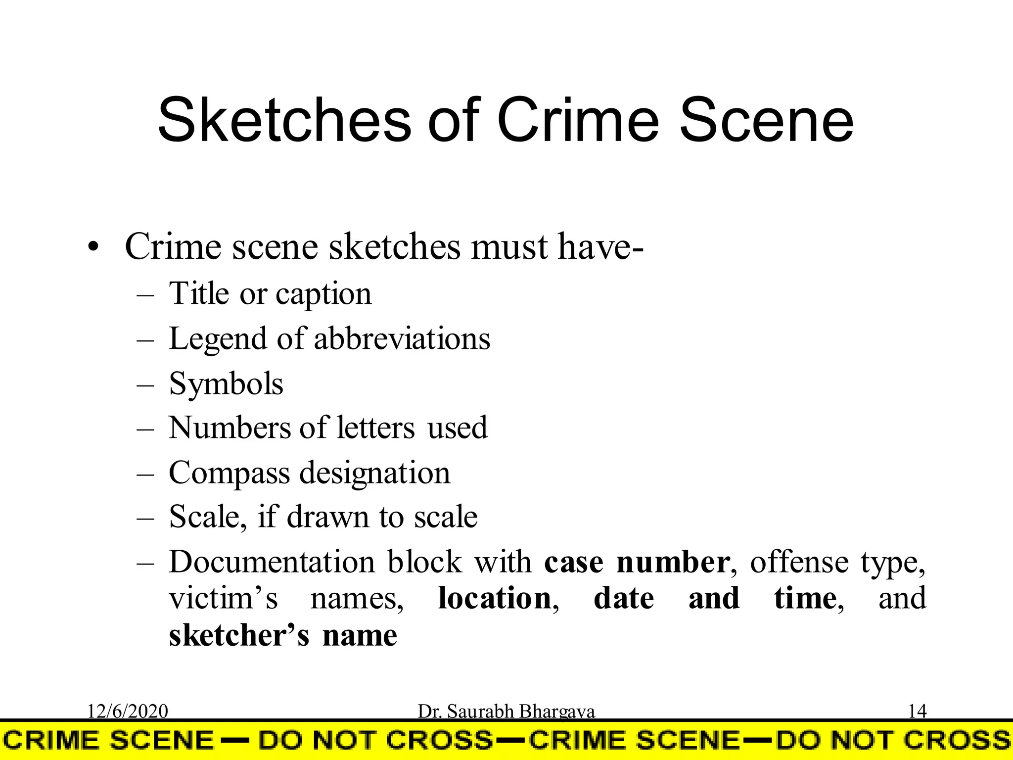Crime scene investigation lecture | PDF