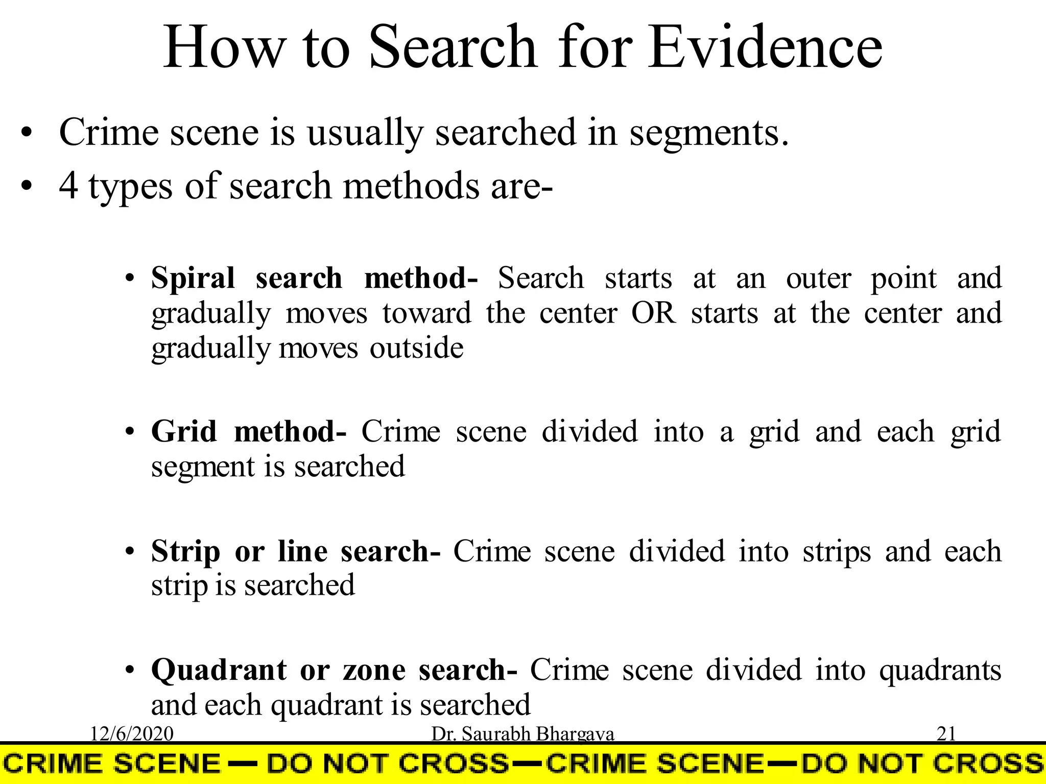 Crime scene investigation lecture | PDF
