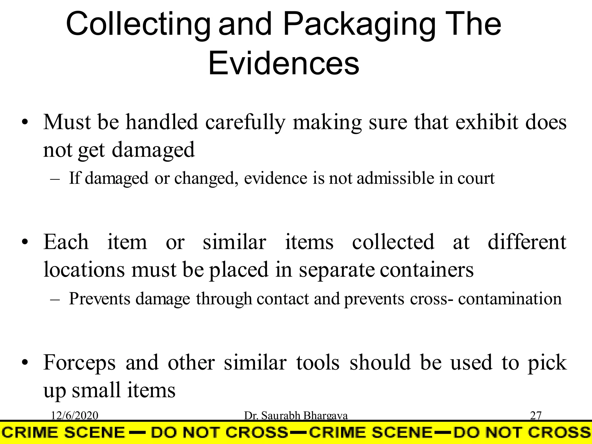 Crime scene investigation lecture | PDF