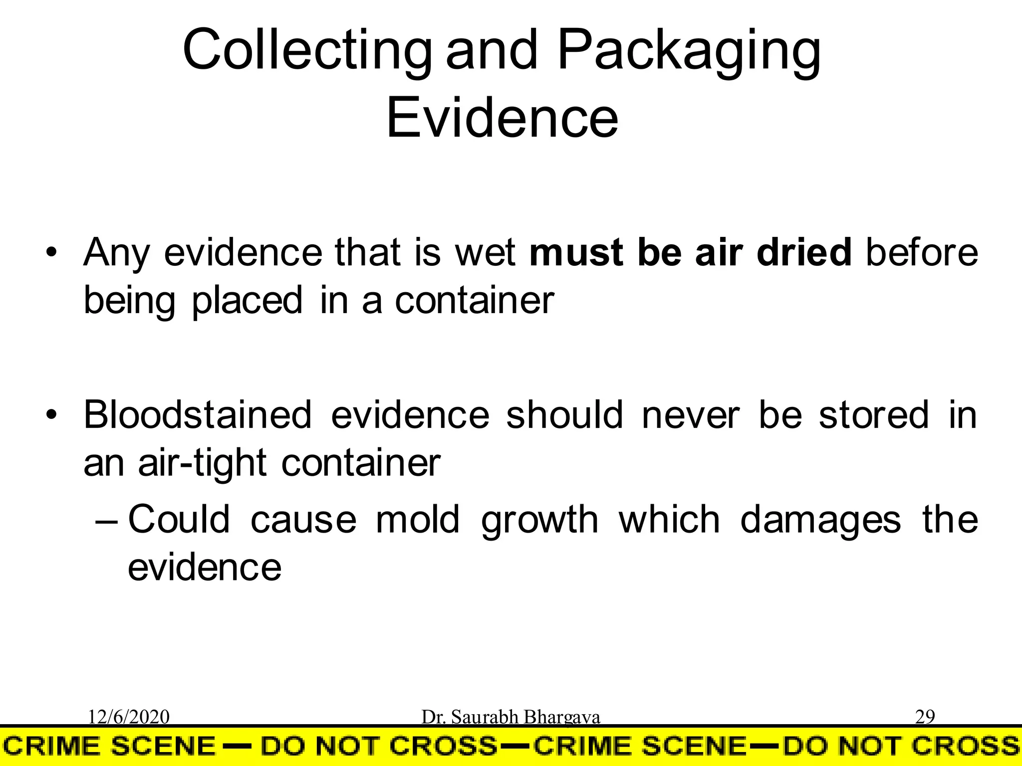 Crime scene investigation lecture | PDF