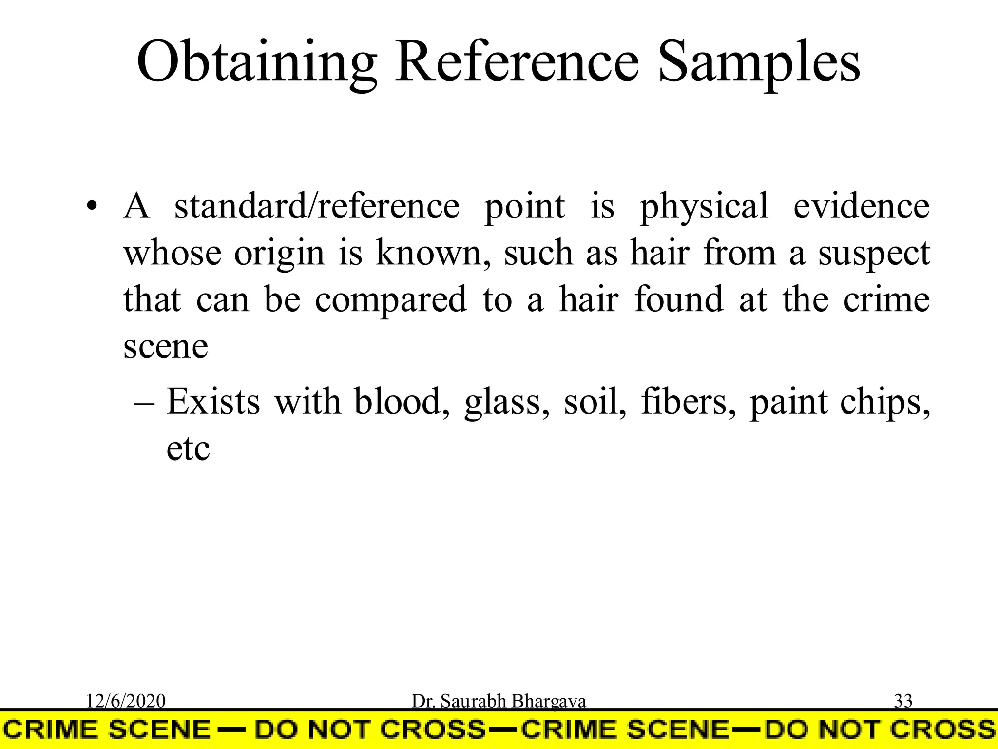 Crime scene investigation lecture | PDF