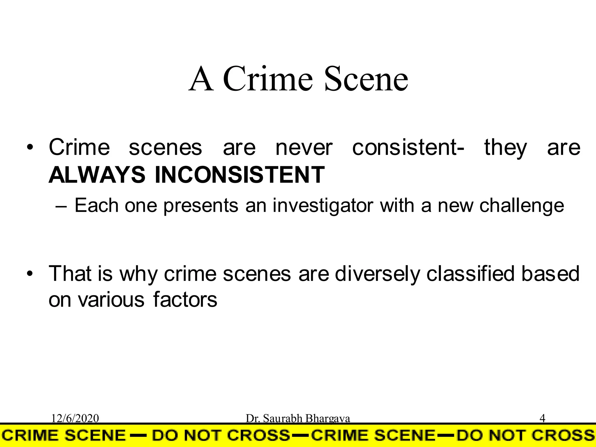 Crime scene investigation lecture | PDF
