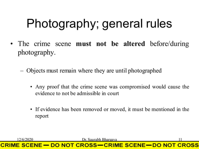 Crime scene investigation lecture | PDF