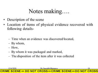 Crime scene investigation lecture | PDF