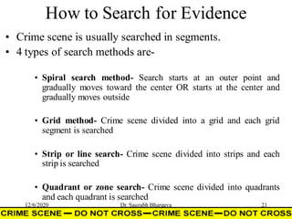 Crime scene investigation lecture | PDF