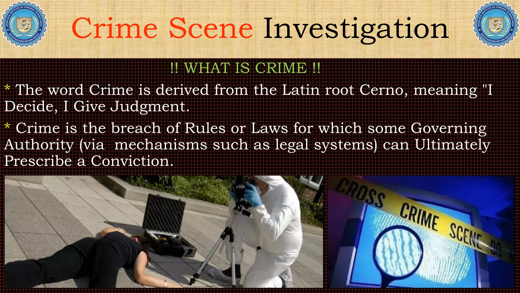 IMPORTANCE OF CRIME SCENE: COLLECTION & PRESERVATION OF EVIDENCE | PDF