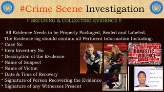 IMPORTANCE OF CRIME SCENE: COLLECTION & PRESERVATION OF EVIDENCE | PDF
