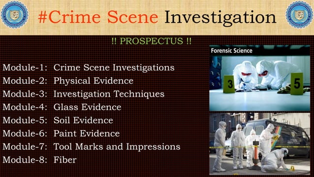 IMPORTANCE OF CRIME SCENE: COLLECTION & PRESERVATION OF EVIDENCE | PDF ...