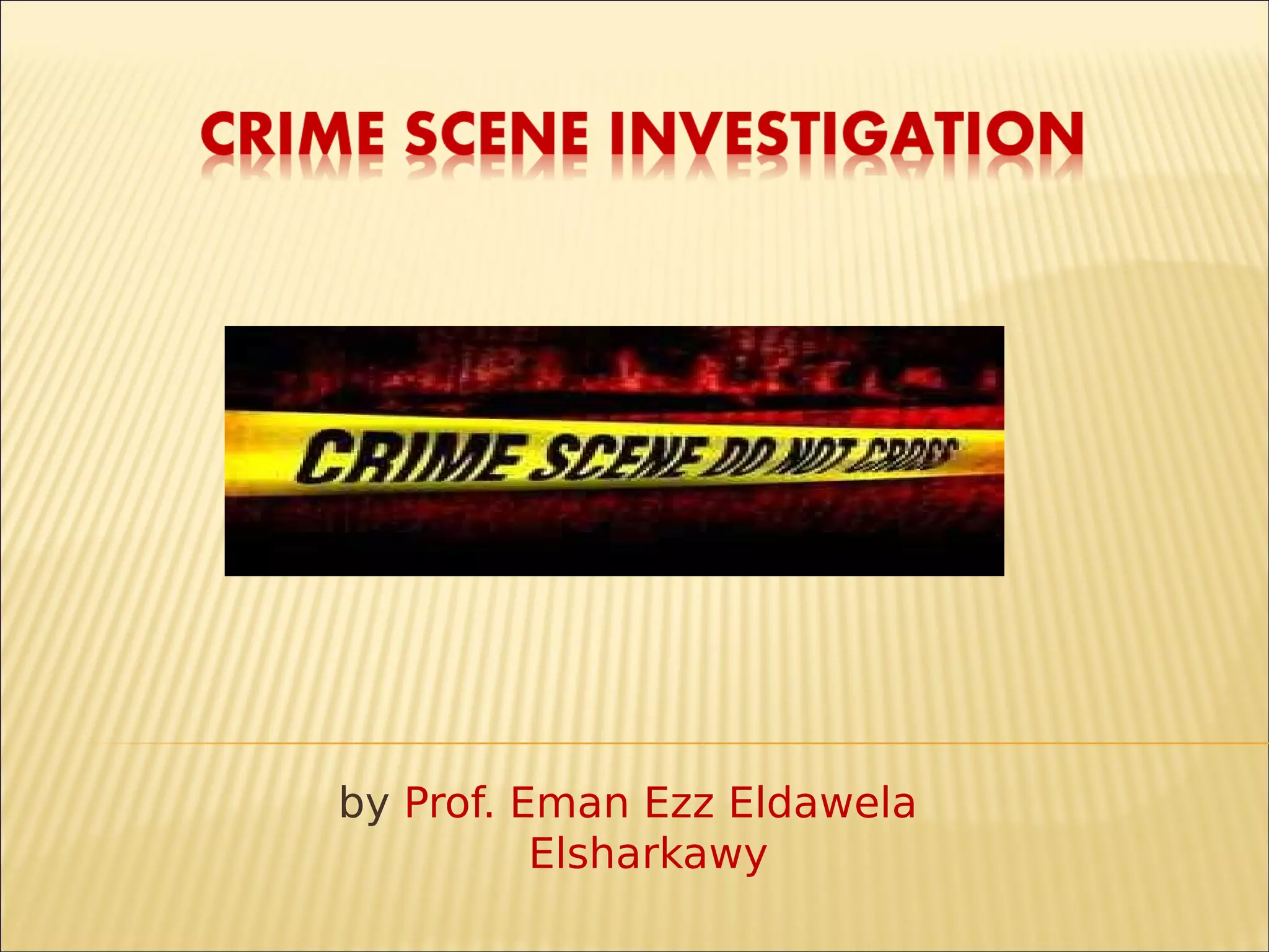 Crime scene investigation | PDF