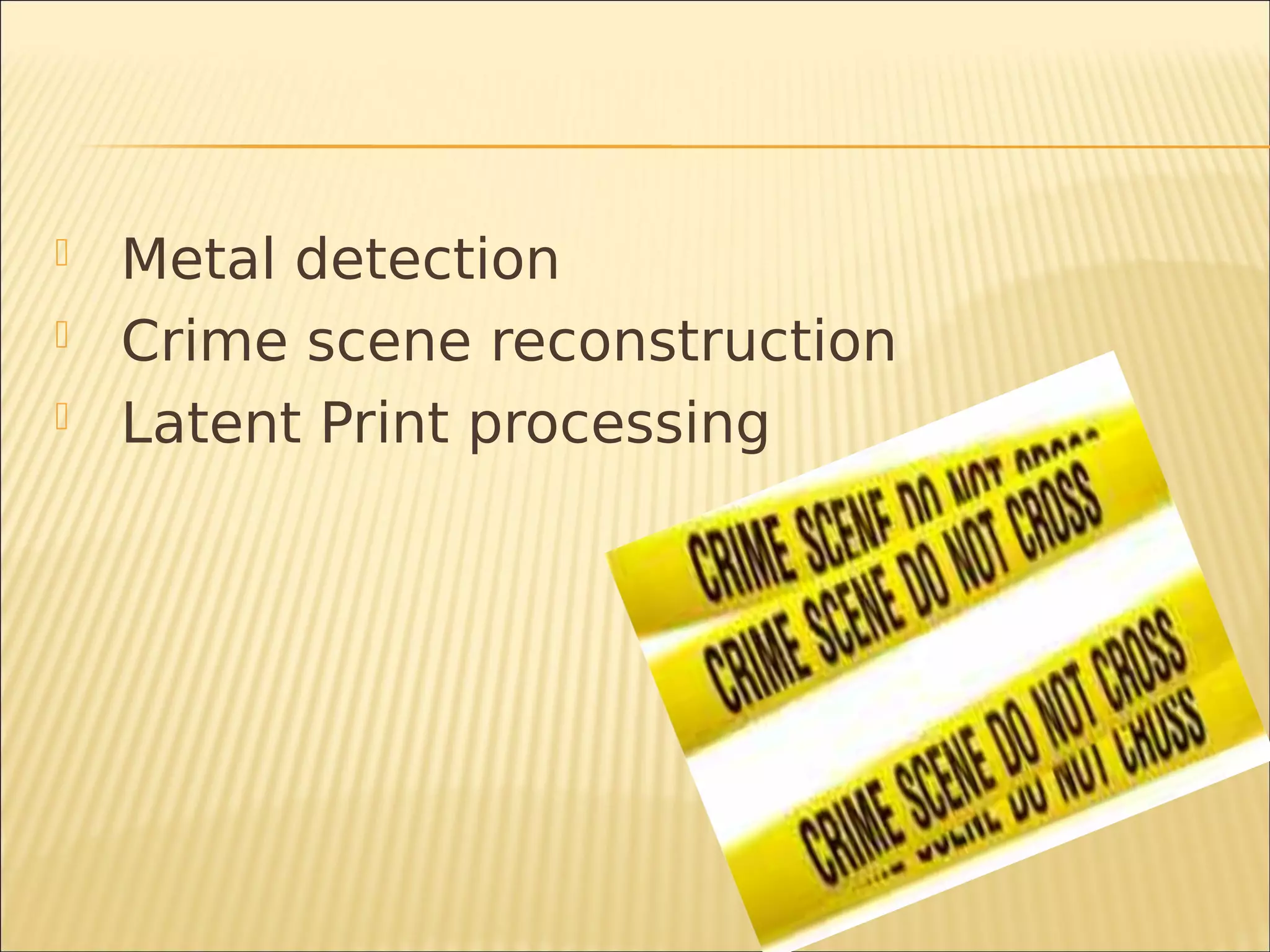 Crime scene investigation | PDF
