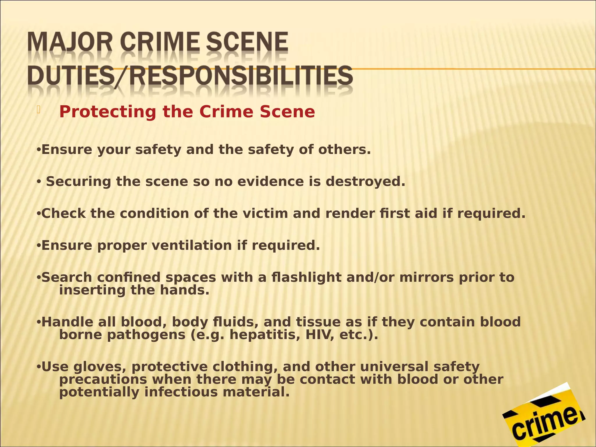 Crime scene investigation | PDF