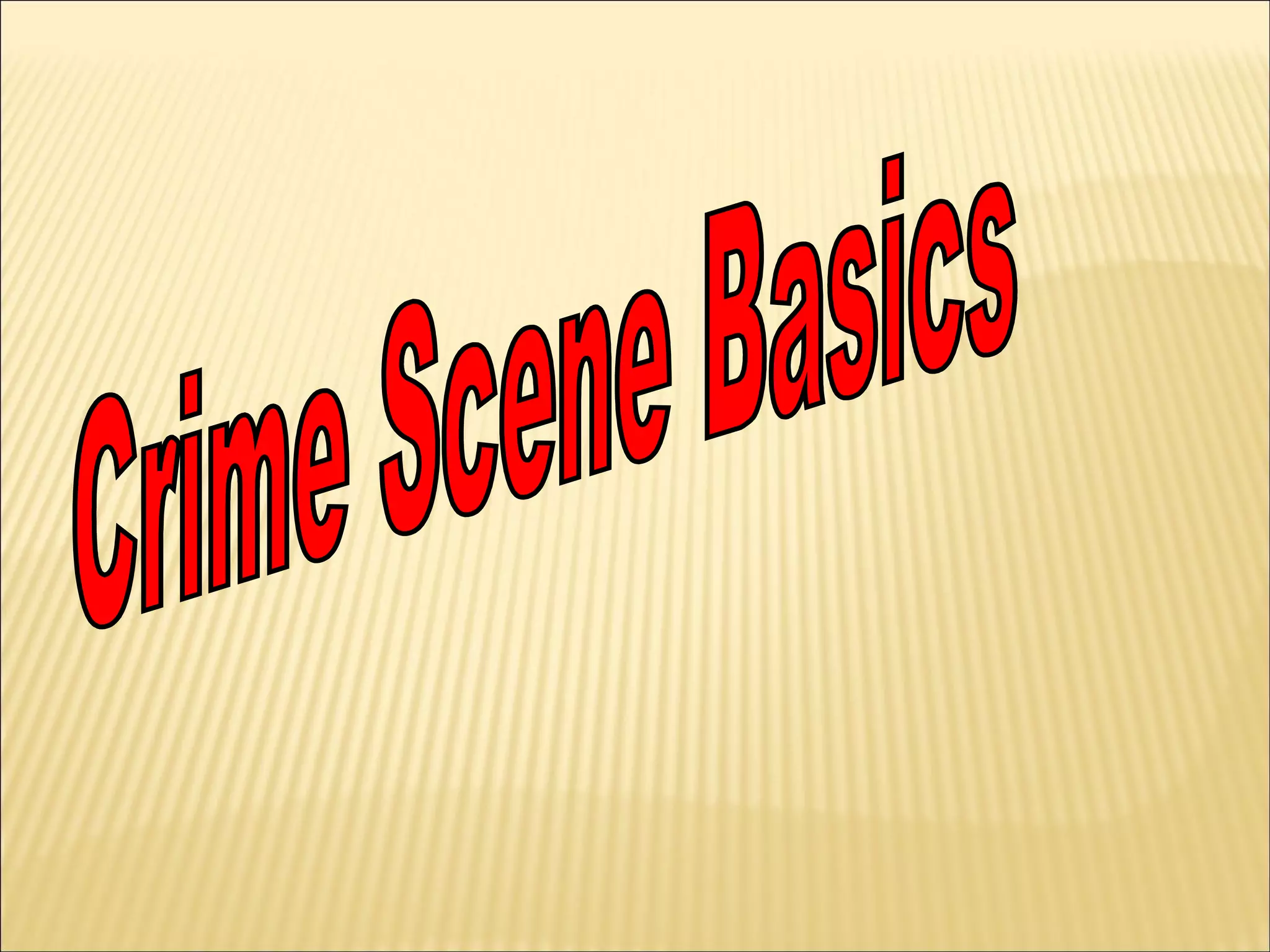 Crime scene investigation | PDF