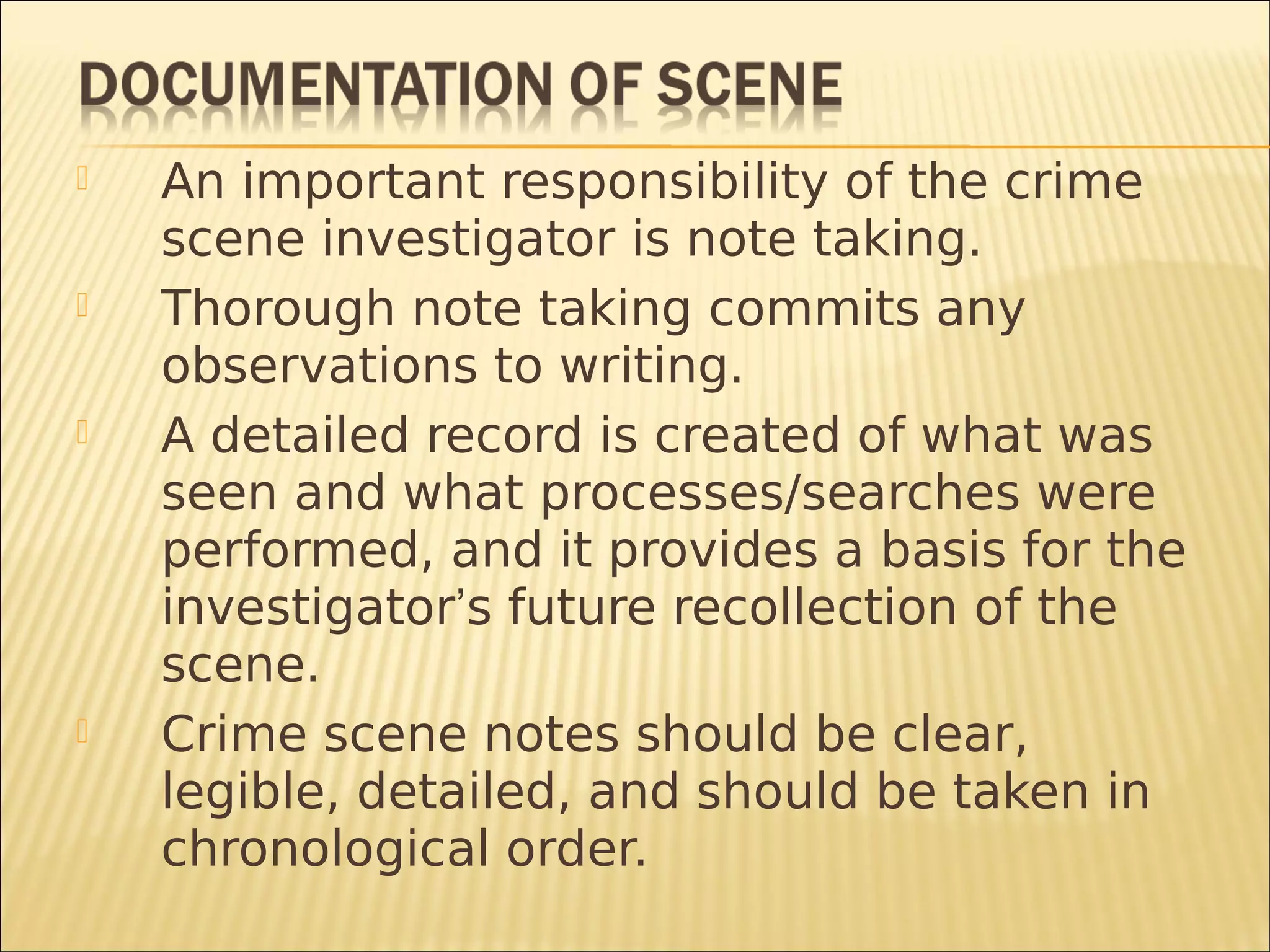 Crime scene investigation | PDF