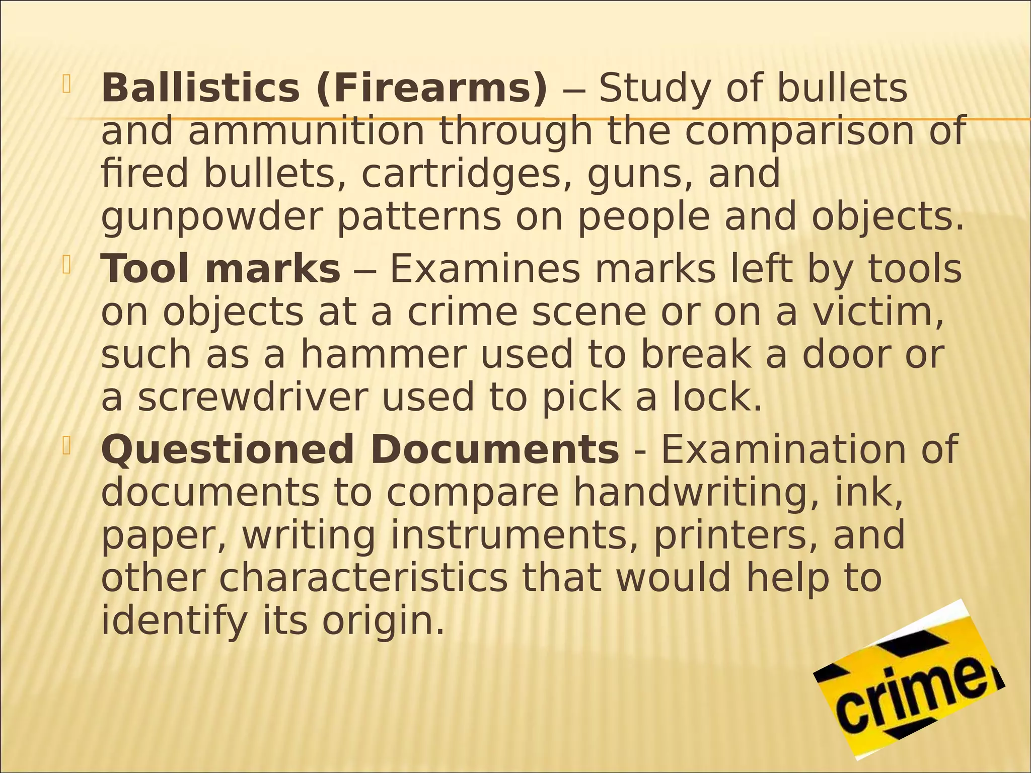 Crime scene investigation | PDF