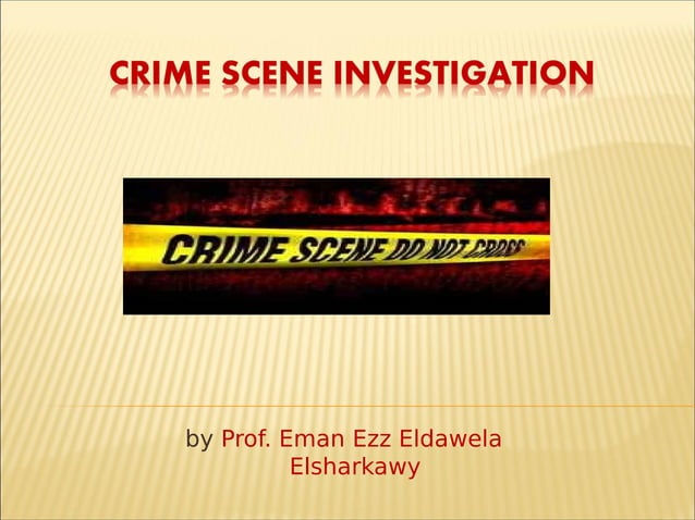 Crime scene investigation | PDF | First Aid | Injuries