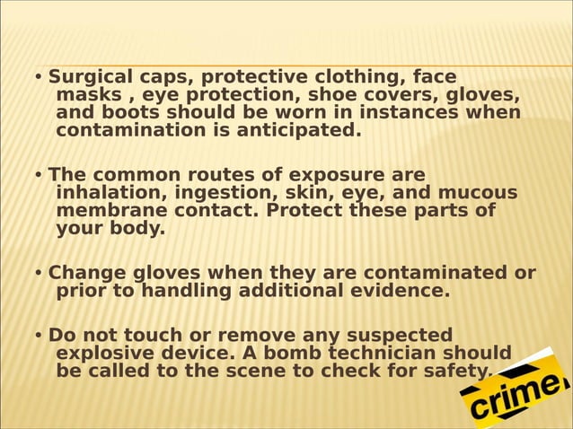 Crime scene investigation | PDF | First Aid | Injuries