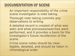 Crime scene investigation | PDF