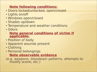 Crime scene investigation | PDF