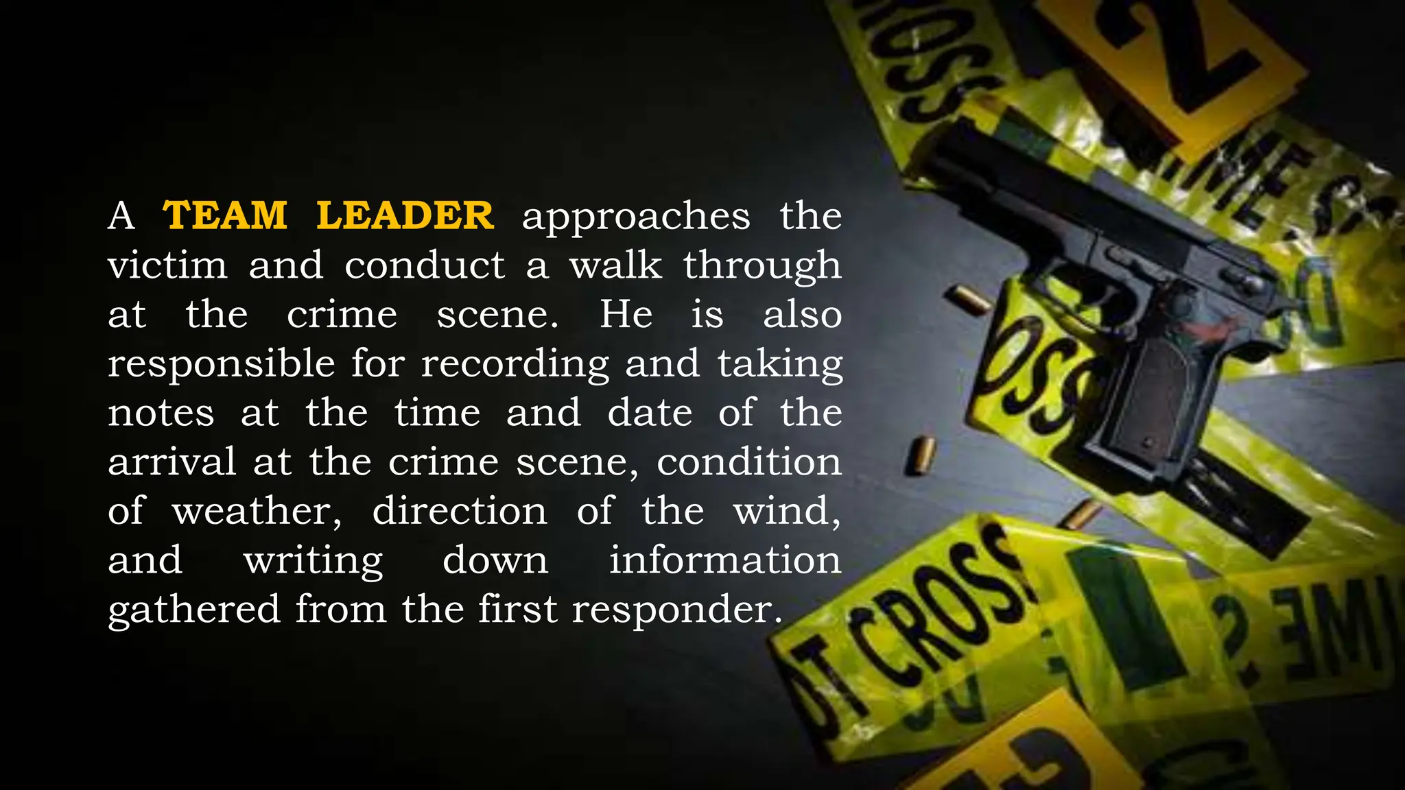 CSI Investigation Crime Scene Processing | PPTX