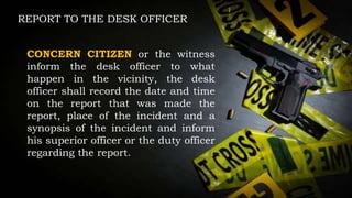 CSI Investigation Crime Scene Processing | PPTX