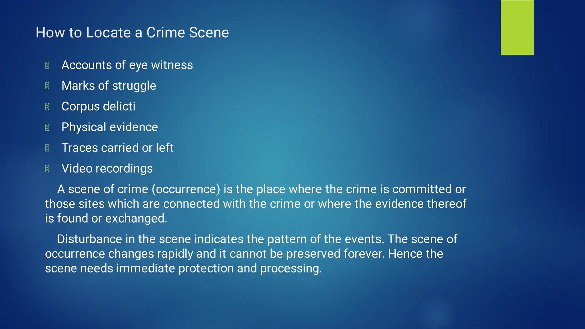 Crime Scene Management (forensic science) | PDF | Crime & Harmful Acts ...