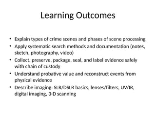 Crime_Scene_Management. Forensic Science pptx | PPTX