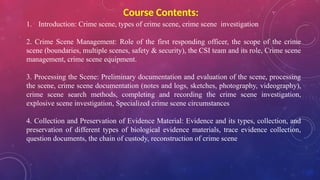 Crime Scene management.pptxt5etrh yt tym | PPTX