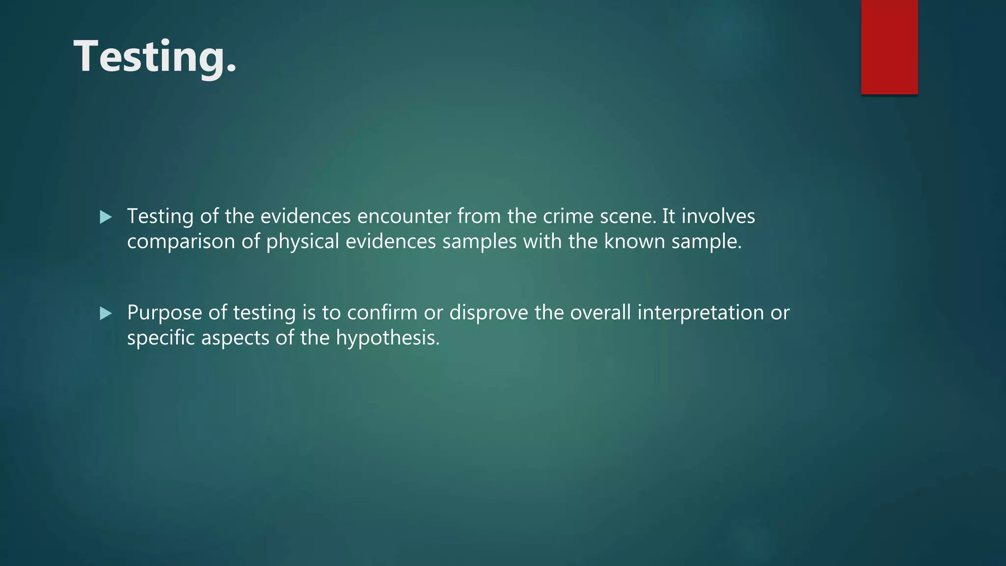 Crime scene reconstruction | PPTX