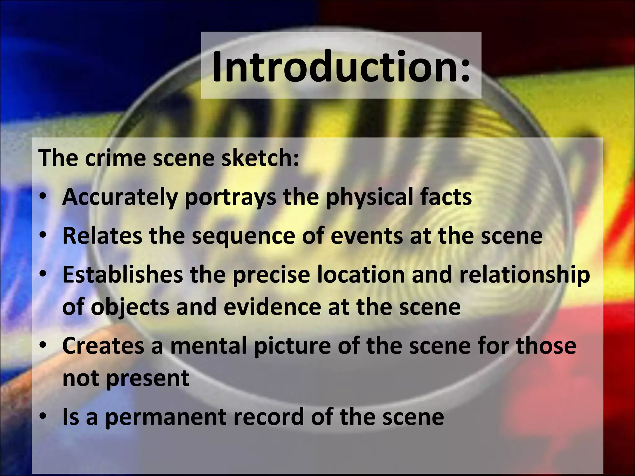 Crime scene sketching basics | PPT