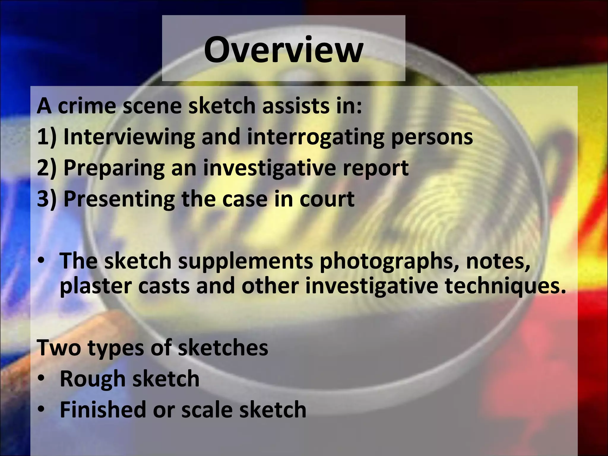 Crime scene sketching basics | PPT